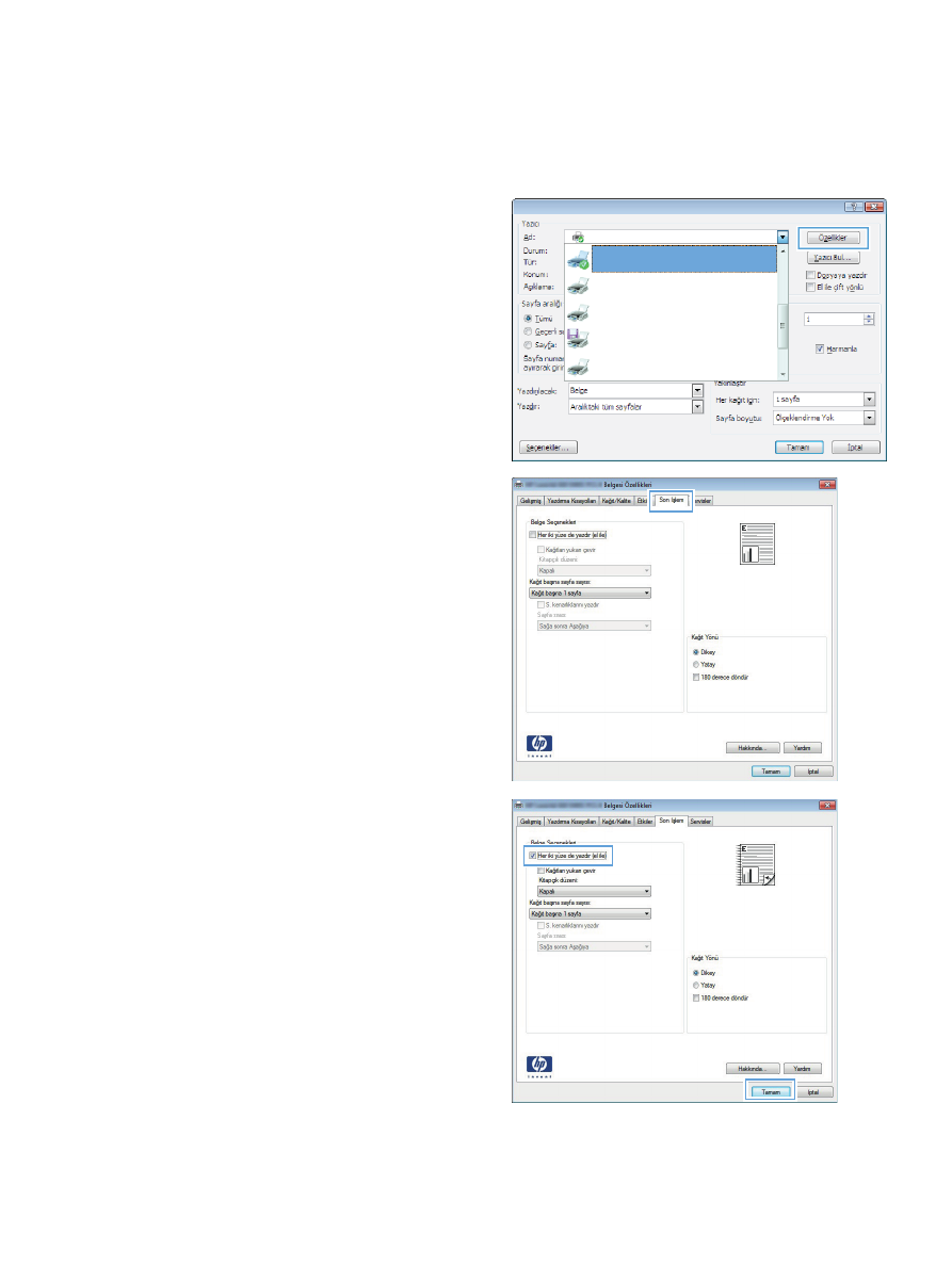 Kitapçık oluşturma (Windows) - HP LaserJet Pro MFP M521 series