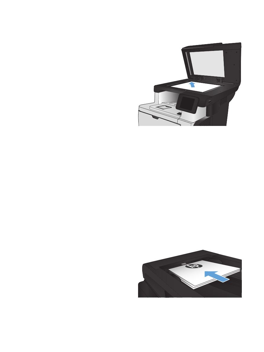 從平台掃描器進行傳真 - HP LaserJet Pro MFP M521 series