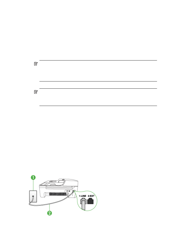 Case D: Fax with a distinctive ring service on the same line - HP ...