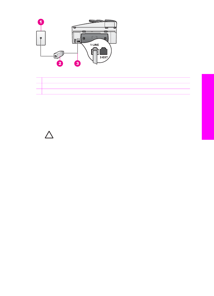 Type B : configuration de votre appareil Tout‑en‑un HP avec une ligne ...