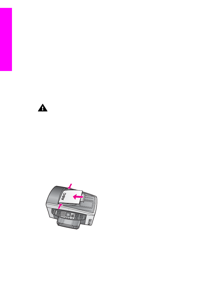 Load an original in the automatic document feeder - HP Officejet 7310