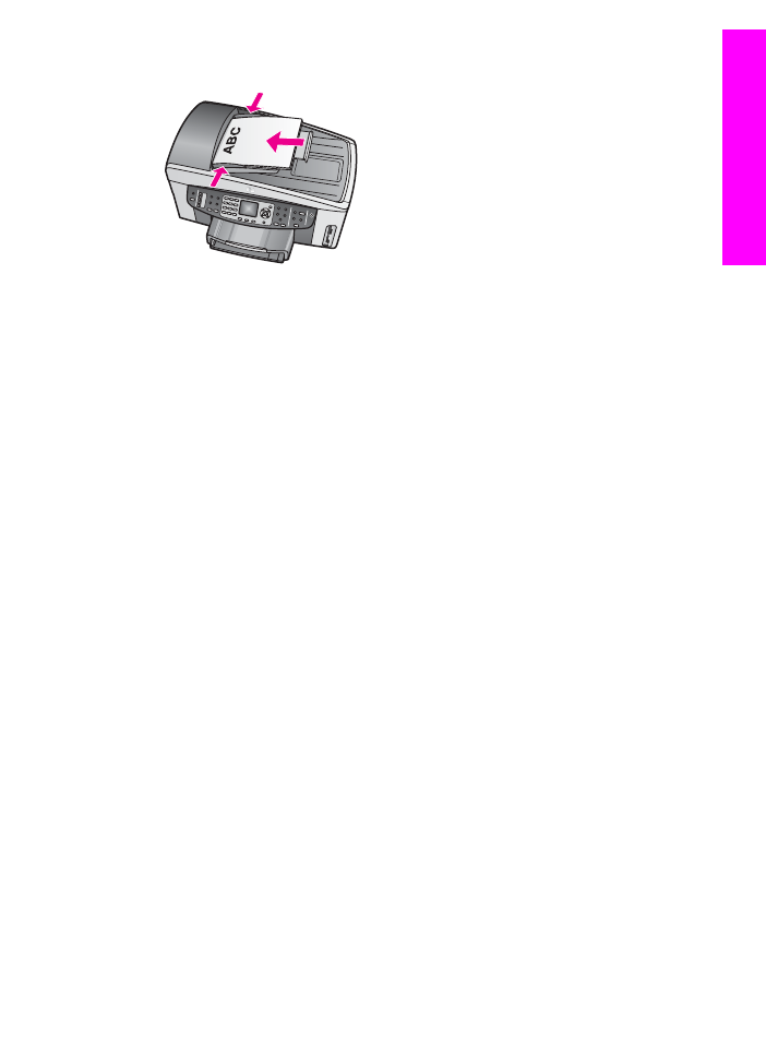 ใส่ วาง ต้น ฉบับ ลง บน กระจก - HP Officejet 7310