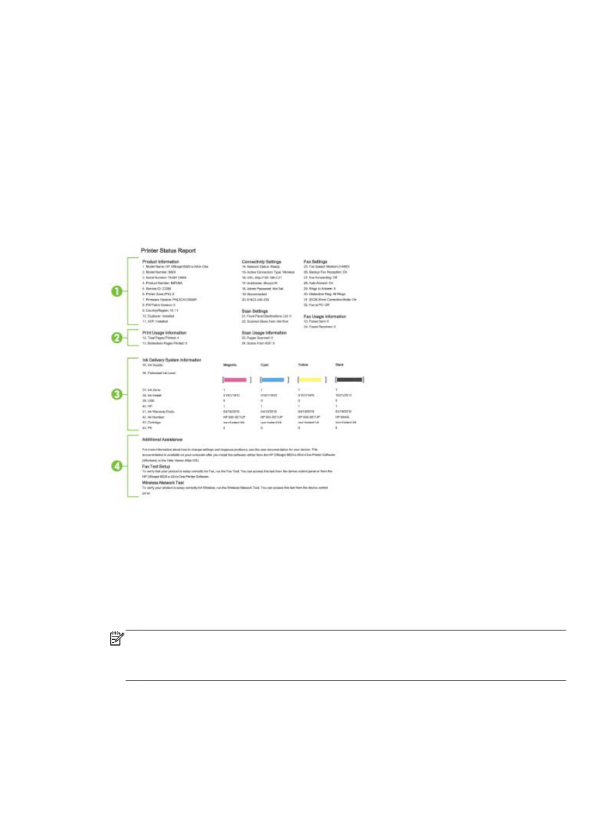 Printer status report - HP Officejet Pro 6830