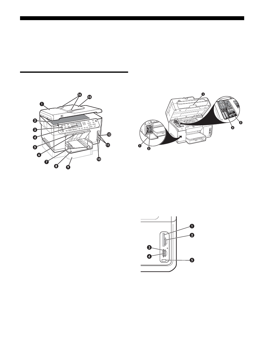 Identification des différentes parties de l’appareil - HP Officejet Pro ...
